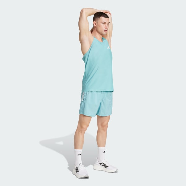 adidas Own The Run Shorts - Turquoise | Free Shipping with adiClub ...