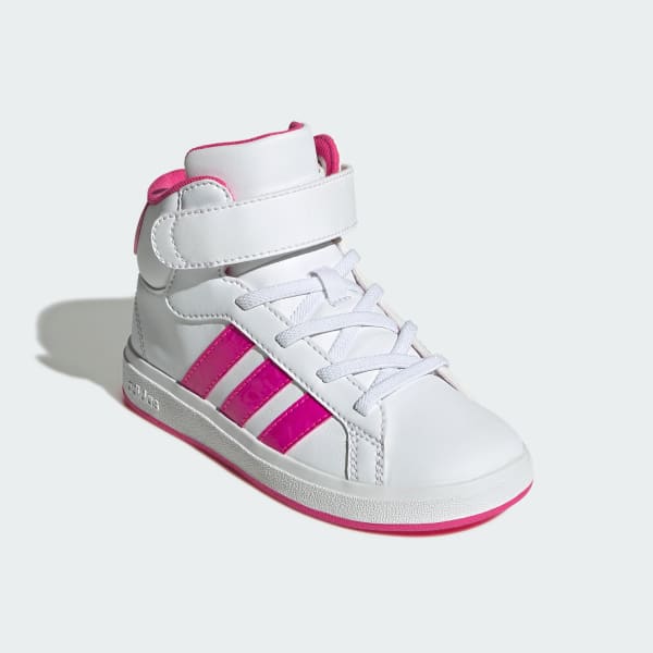 Grand Court Mid Tênis Infantil - Branco adidas | adidas Brasil