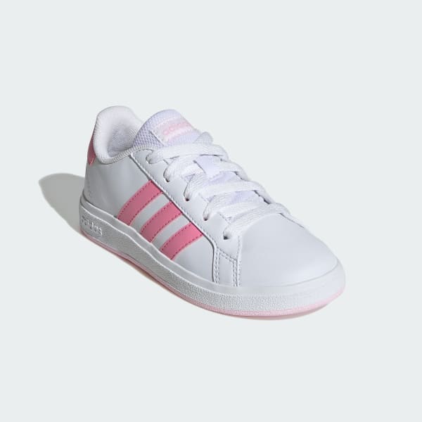 adidas Grand Court Lifestyle Tennis Lace-Up Shoes - White | adidas ...