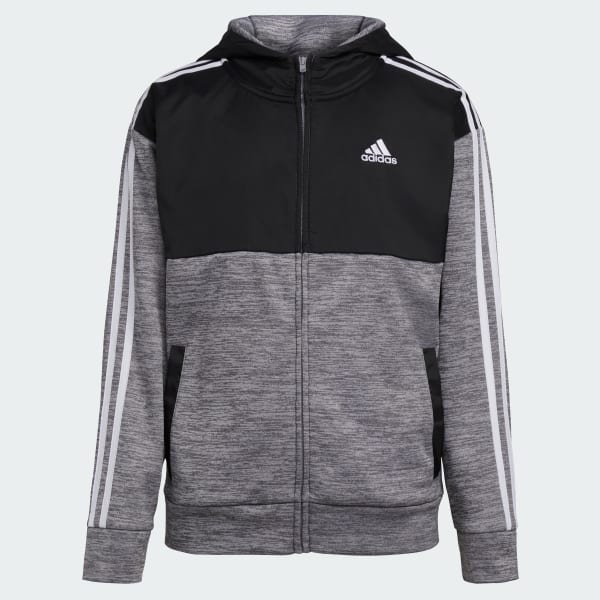 adidas Mélange Mix Fleece Hooded Jacket - Multicolor | Free Shipping ...