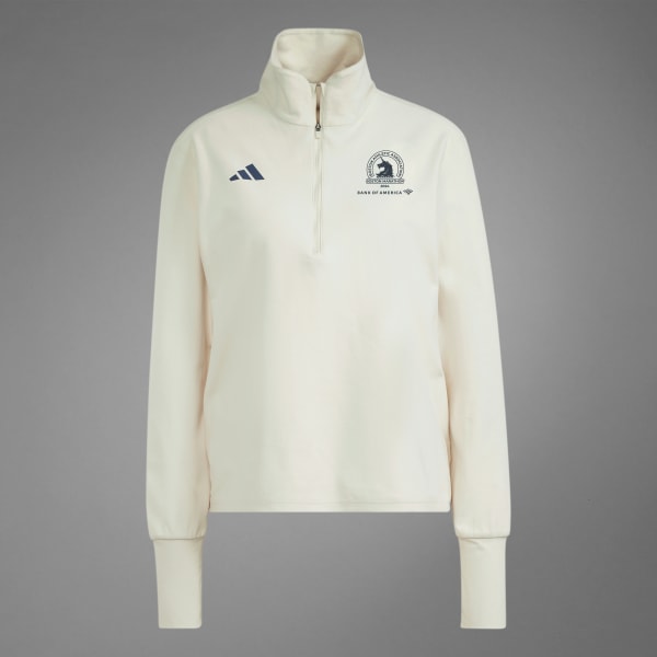 Adidas Boston Marathon 2024 Own The Run Half-Zip Tee - Big Apple Buddy