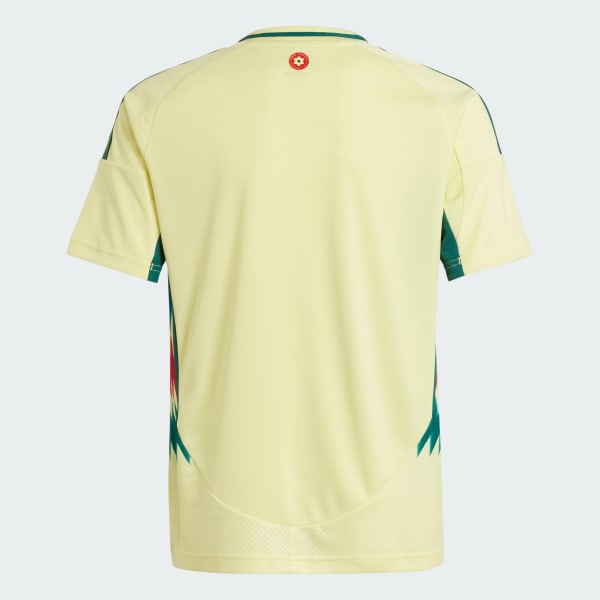 adidas Wales 24 Away Jersey Kids - Yellow | Free Delivery | adidas UK