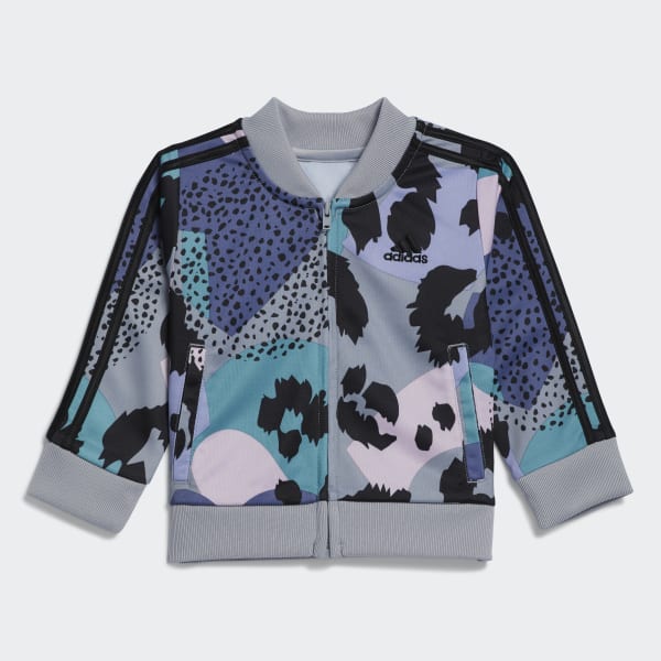 adidas Allover Print Track Set - Grey | Kids' Training | adidas US