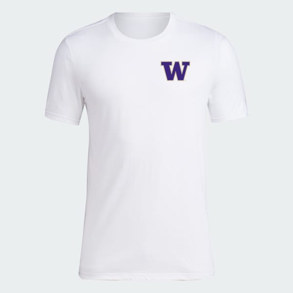 adidas University of Washington Huskies Short Sleeve Tee - White | Free ...