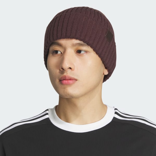 adidas Pine Knot 5 Fold Beanie - Brown | Free Shipping with adiClub ...