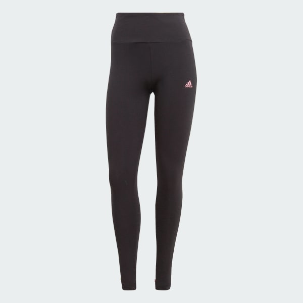 LEGGING CÓS ALTO ESSENTIALS LOGO - Preto adidas | adidas Brasil