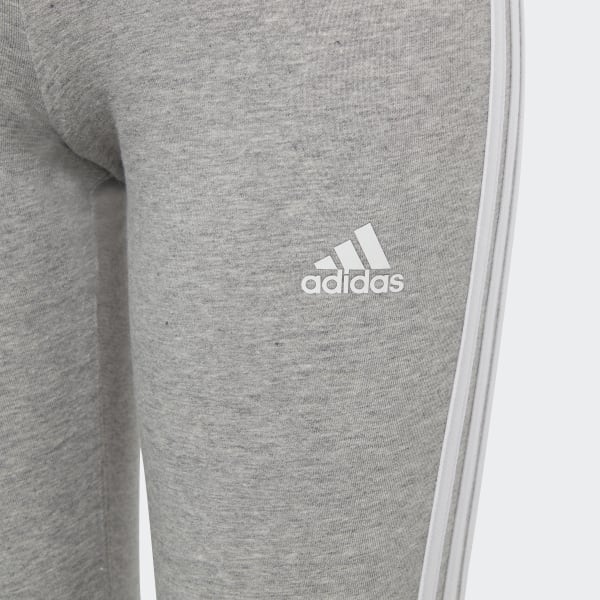 Legging Algodão Essentials 3-Stripes - Cinza adidas | adidas Brasil