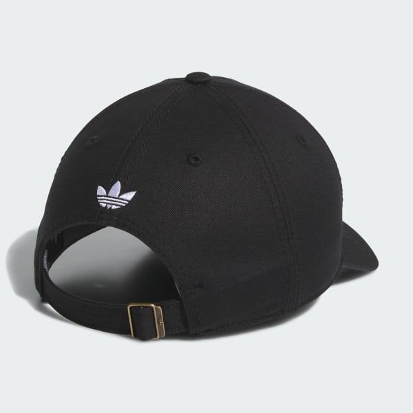 adidas Relaxed Trefoil Strapback Hat - Black | Free Shipping with ...