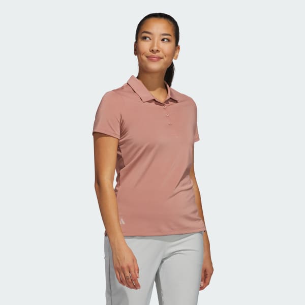 adidas Ultimate365 Solid Short Sleeve Polo Shirt - Pink | adidas Australia