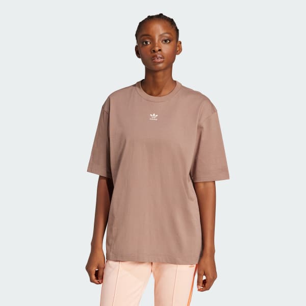 adidas Essentials Boyfriend Tee - Brown | adidas Australia