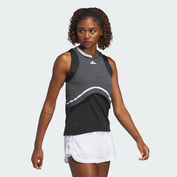 adidas Tennis HEAT.RDY Match Tank Top - Black | Free Shipping with adiClub | adidas US