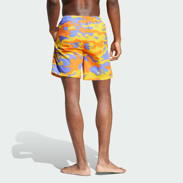 adidas 8-Inch Graphic Swim Shorts - Blue | adidas UK