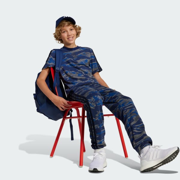 adidas Seasonal Essentials Camo T-Shirt Kids - Blue | adidas UK
