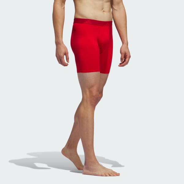 adidas Microfiber 3-Pack Boxer Briefs - Red | Free Shipping with ...