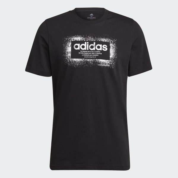 adidas Spray Box Graphic Tee - Black | adidas Australia