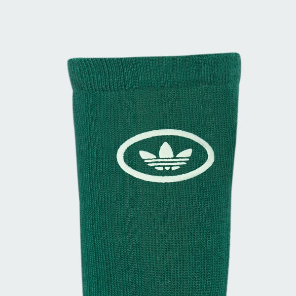 adidas Originals Vista Sport 3-Pack Crew Socks - Green | Free Shipping with adiClub | adidas US