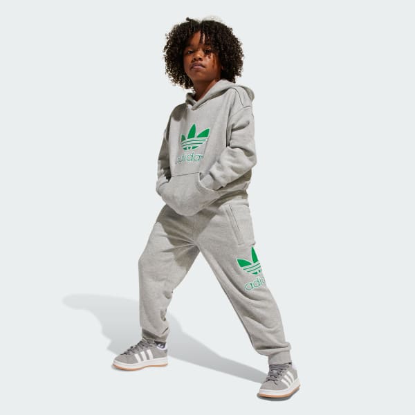 adidas Big Logo Hoodie Set Kids - Grey | adidas Australia