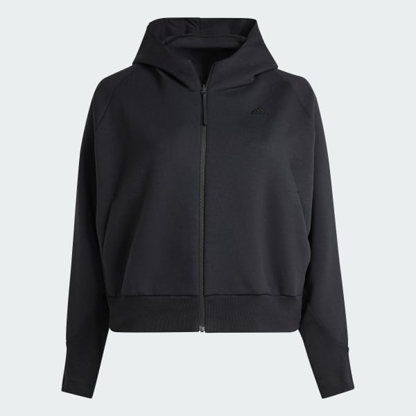 Moletom com Capuz Zíper adidas Z.N.E. (Plus Size) - Preto adidas ...