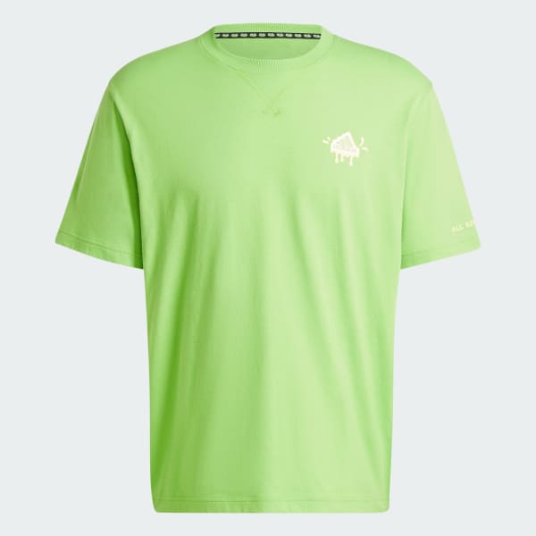 adidas ALL SZN Snack Attack Tee - Green | Free Shipping with adiClub ...