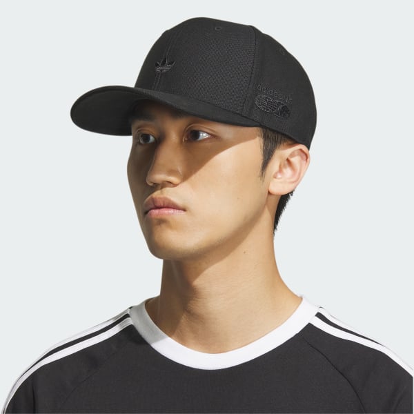 adidas Modern Canvas Structured Hat - Black | Free Shipping with ...