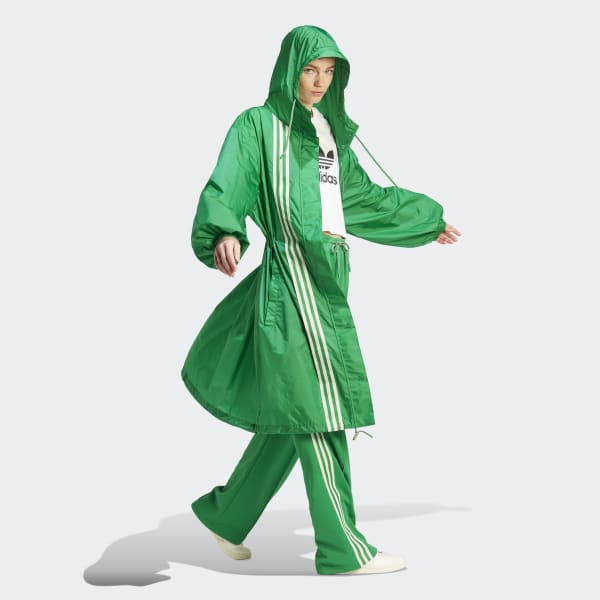 adidas Adicolor 70s Shiny Parka - Green | Women's Lifestyle | adidas US