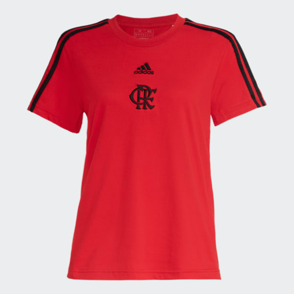 Camiseta Flamengo 3 Listras - Vermelho adidas | adidas Brasil