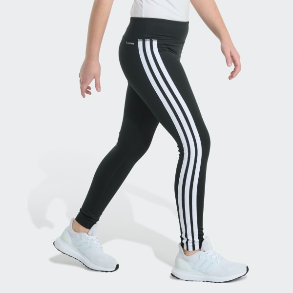 adidas Climacool Essential 3-Stripe Full Length Tight - Black | Free Shipping with adiClub