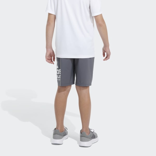 🩳 adidas Essentials Woven Badge of Sport Shorts - Grey | Kids' Training ...
