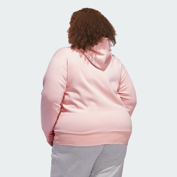 adidas ALL SZN Fleece Hoodie (Plus Size) - Pink | Free Shipping with ...