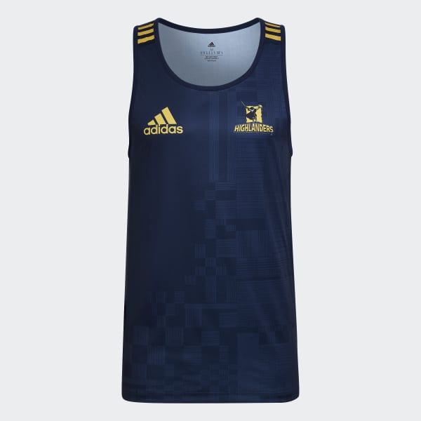 adidas Highlanders Rugby Performance Singlet - Blue | adidas Australia
