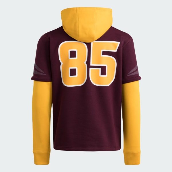 adidas Arizona State Sun Devils Football Jersey Hoodie - Burgundy ...