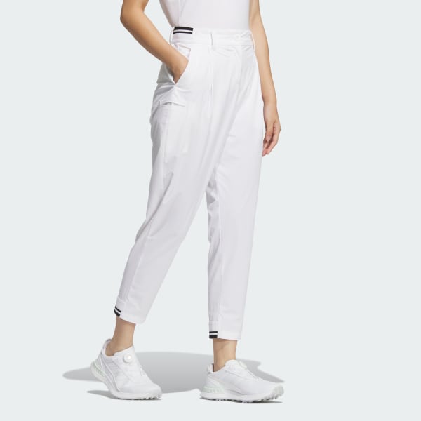 アディダス 【ゴルフ】ビヨンド ザ コース EX stretch active 撥水 サイドポケット ルーズフィット アンクルパンツ - ホワイト | アディダス ジャパン
