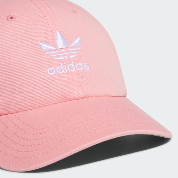 adidas Washed Relaxed Strap-Back Hat - Pink | Free Shipping with ...