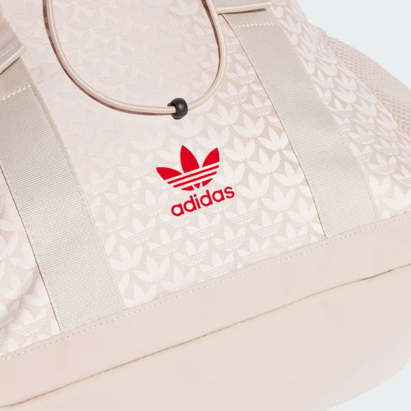 adidas Trefoil Monogram Jacquard Backpack - Brown | Women's Lifestyle ...