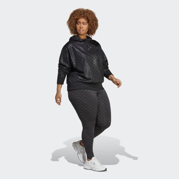 adidas Logo Hoodie (Plus Size) - Black | Women's Lifestyle | adidas US