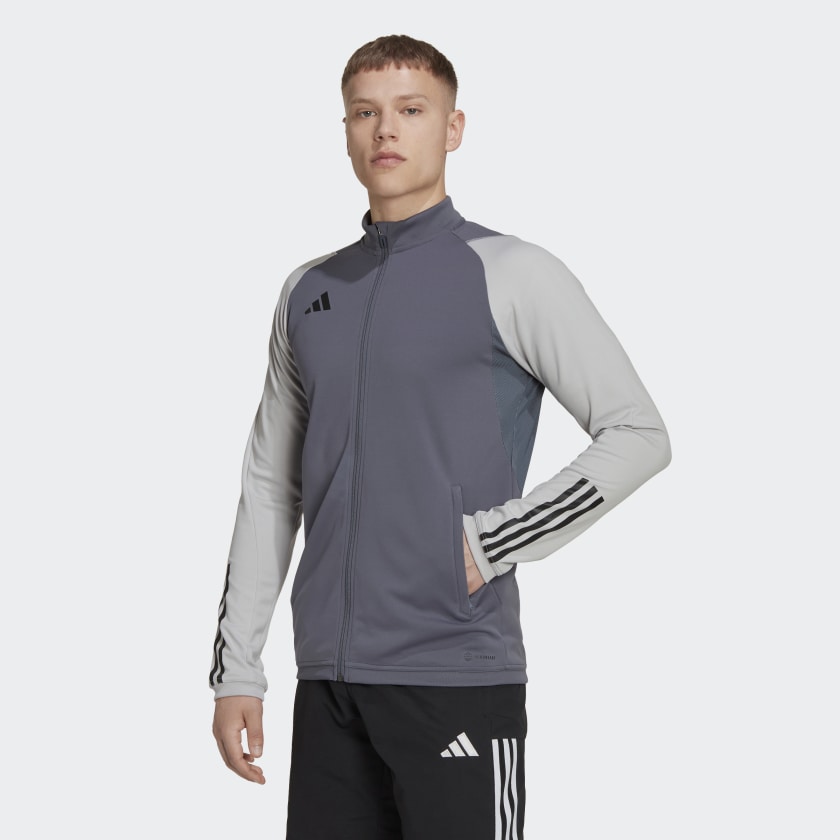 Adidas Soccer Men's Tiro 23 League Training Jacket Team Onix HK7648 ...