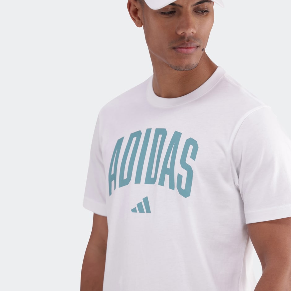 Clothing - Collegiate Lineage Graphic T-Shirt - White | adidas South Africa