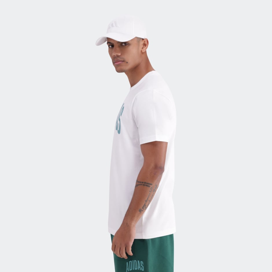 Clothing - Collegiate Lineage Graphic T-Shirt - White | adidas South Africa