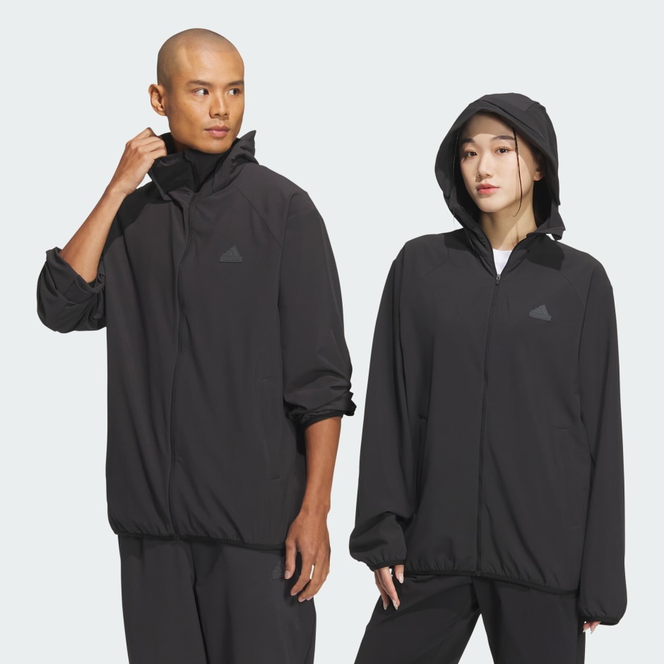 V LT WVN JKT - 黑色 | adidas香港官方網上商店