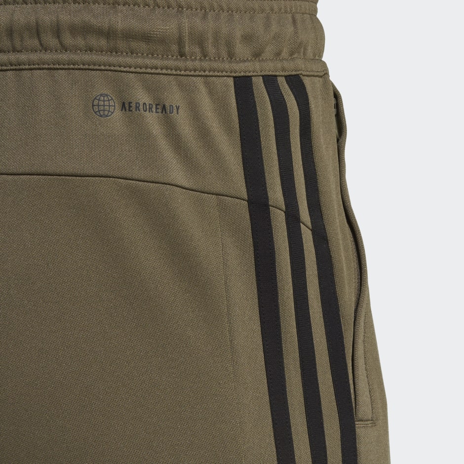 adidas Train Essentials 3-Stripes Training Pants - Green | adidas UAE