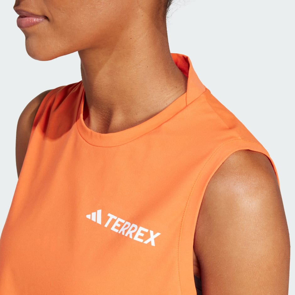 Clothing - Terrex Multi Climacool Tank Top - Orange | adidas South Africa