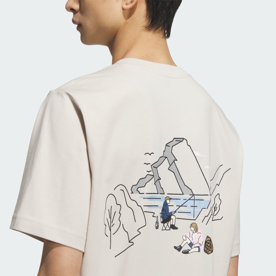 Value Range Graphic Short Sleeve Tee (Gender Neutral) - Beige | adidas ...