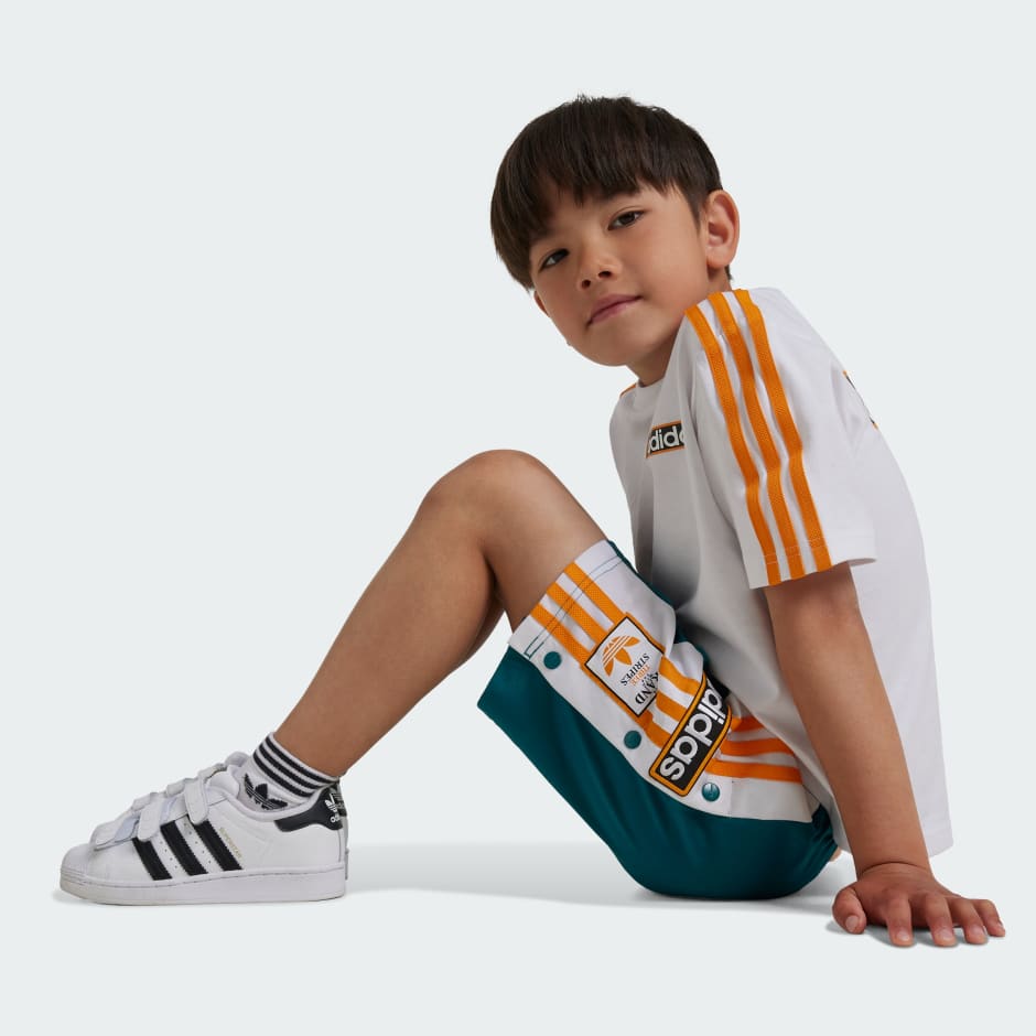 SHORT TEE SET - 白色 | adidas香港官方網上商店