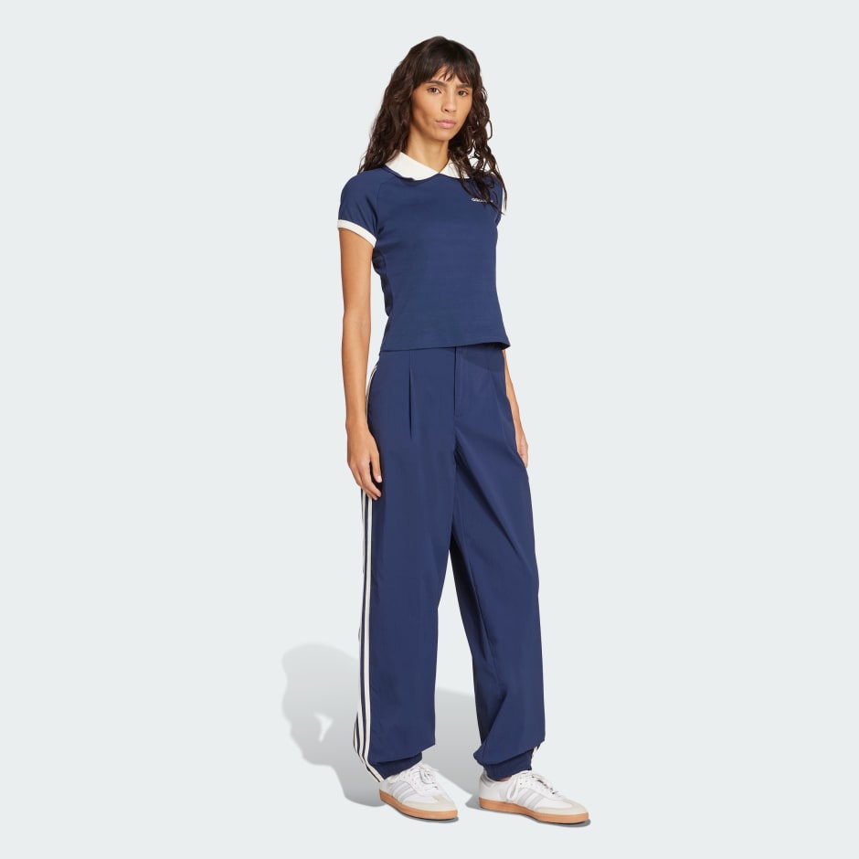Clothing - 3-Stripes Woven Trousers - Blue | adidas South Africa