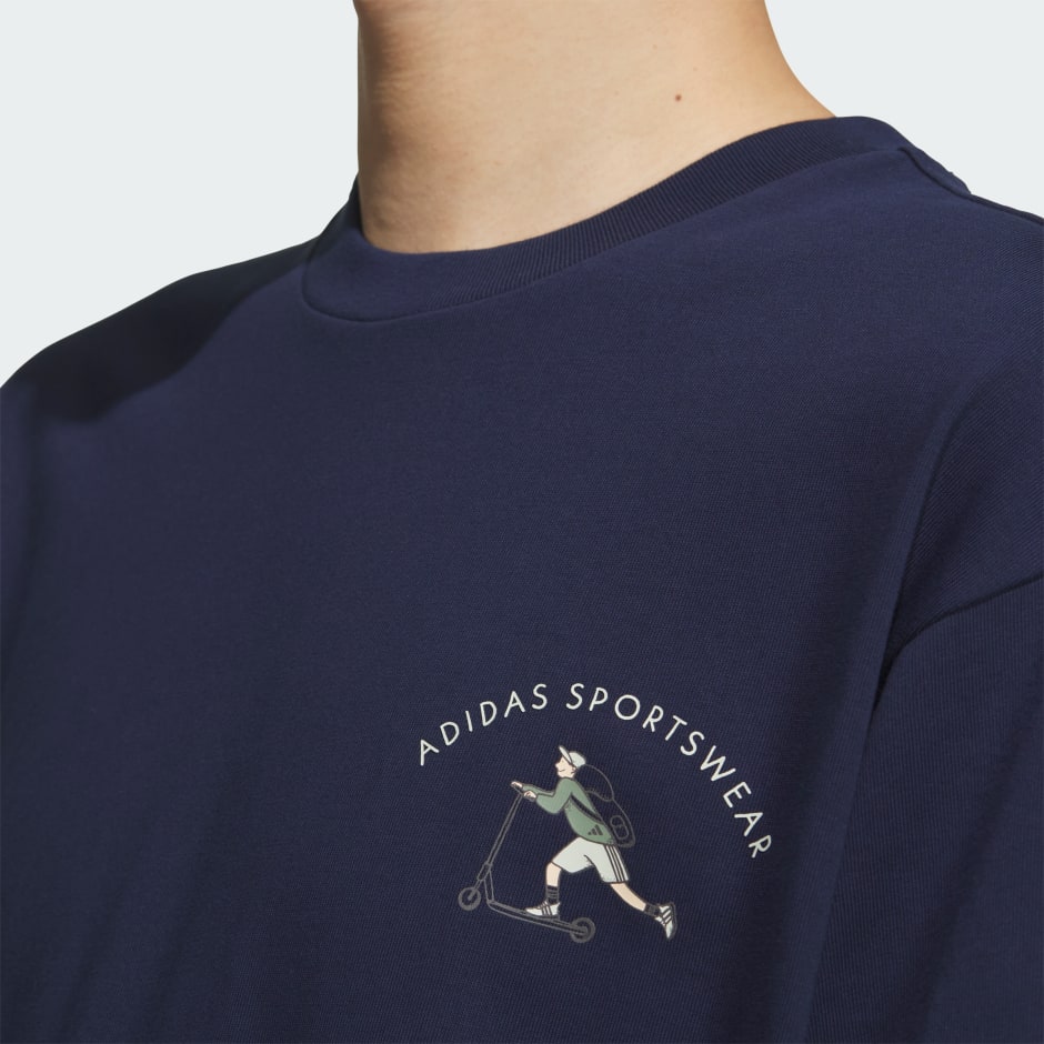 GFX Short Sleeve Tee - Blue | adidas Hong Kong