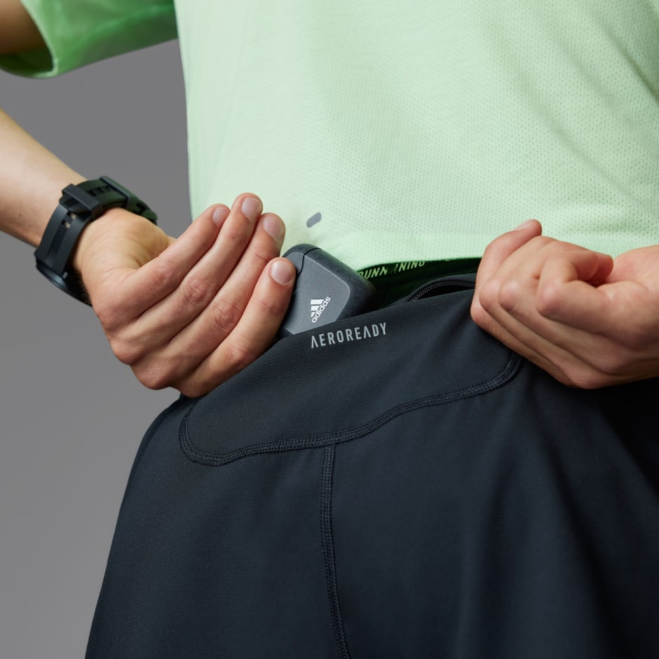 adidas Own the Run 3-Stripes Shorts - Black | adidas UAE