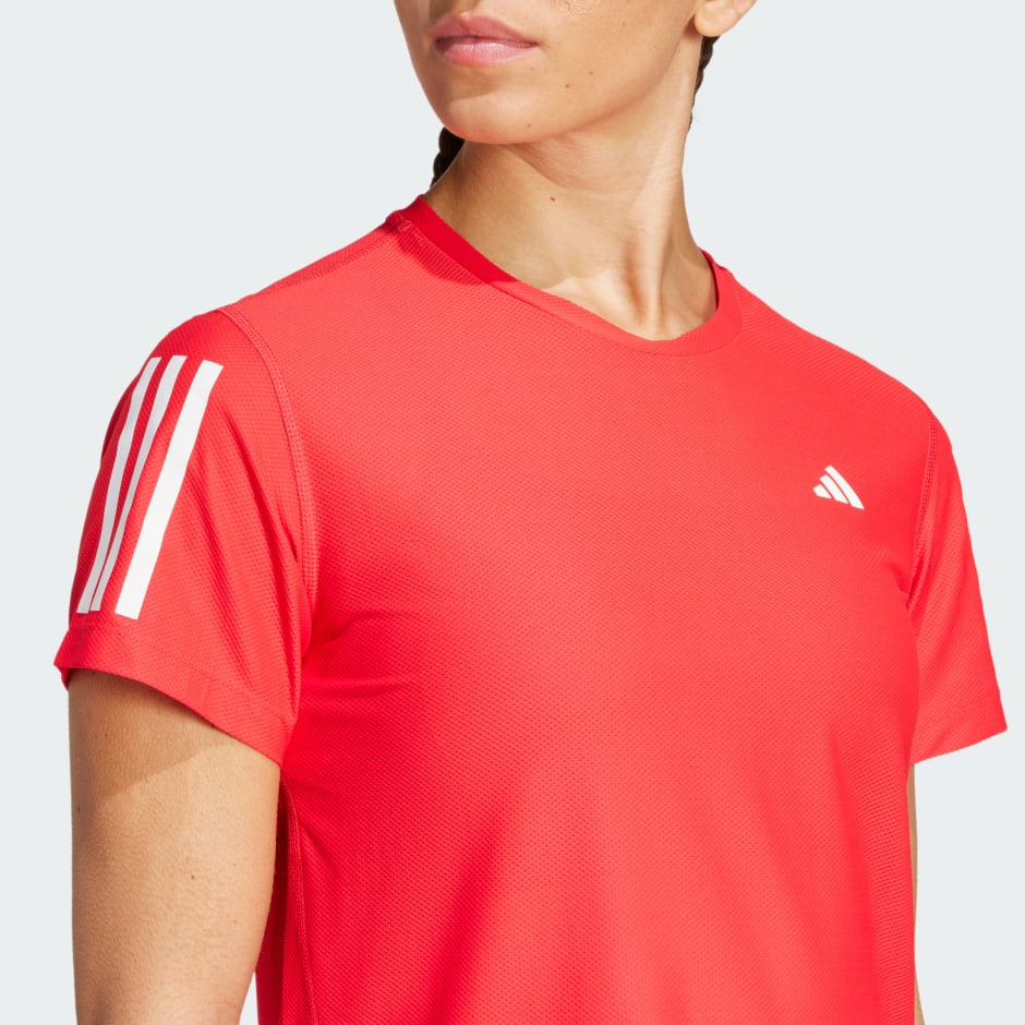 Own The Run Tee - Red | adidas Hong Kong