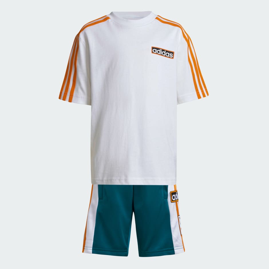 SHORT TEE SET - 白色 | adidas香港官方網上商店