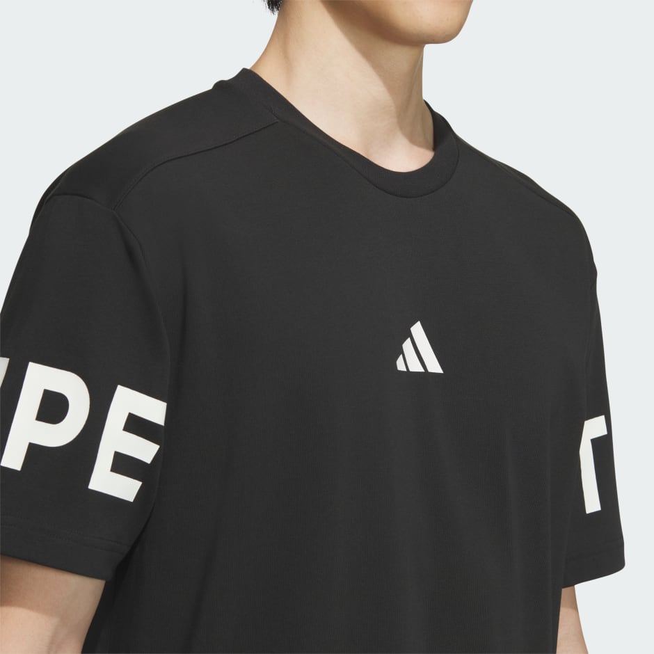 Wording Pack Loose Fit Heavy Single Jersey Short Sleeve Tee - Black ...