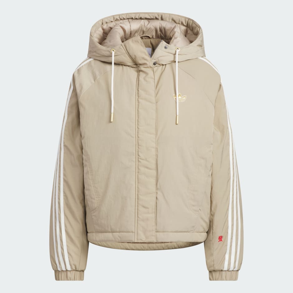 CNY Padded Jacket - Brown | adidas Hong Kong